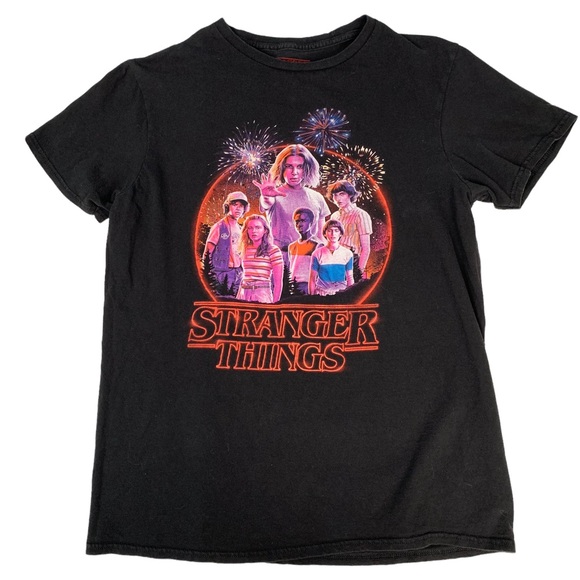 Netflix | Tops | Stranger Things Mens Fireworks Poster Design Graphic ...